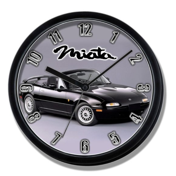 Clock | Wall Decor | Mazda Miata Mx5 Mk Black Clock New | Poshmark